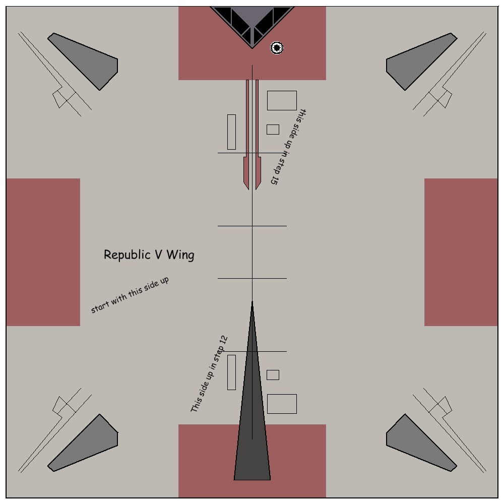 V Wing Starfighter – Star Wars Origami