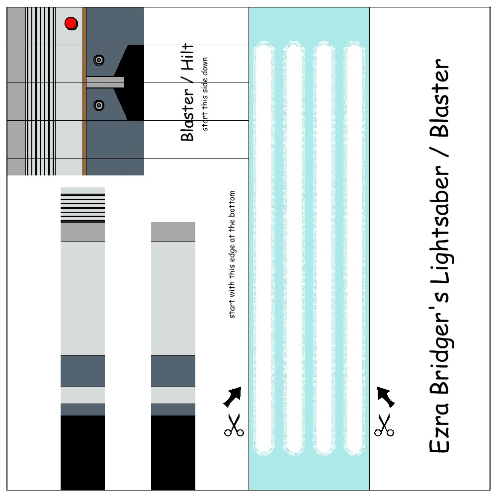 Lightsaber – Star Wars Origami
