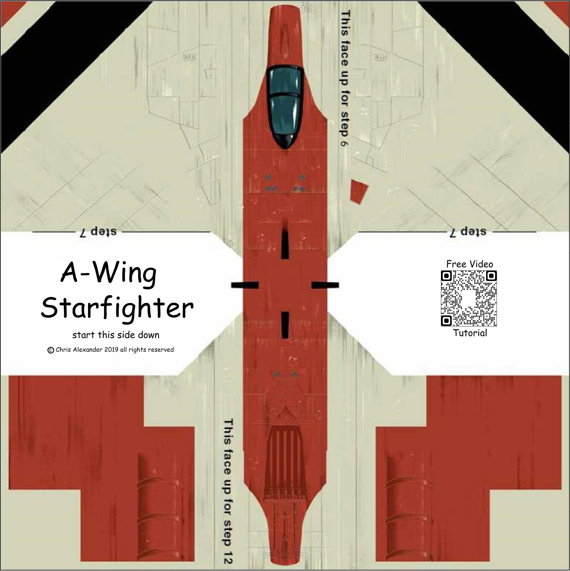 A Wing – Star Wars Origami